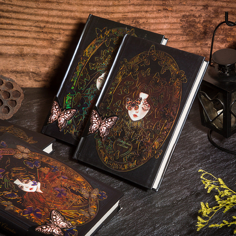 Vintage Gothic Style Coloring Page Illustration Journal – mooboom