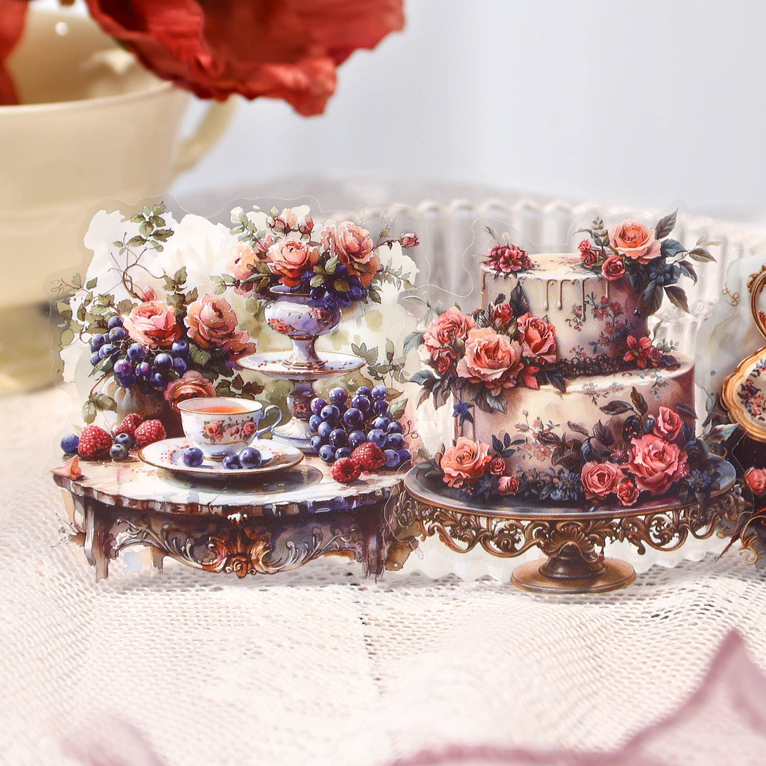 Castle Afternoon Tea PET Sticker – mooboom