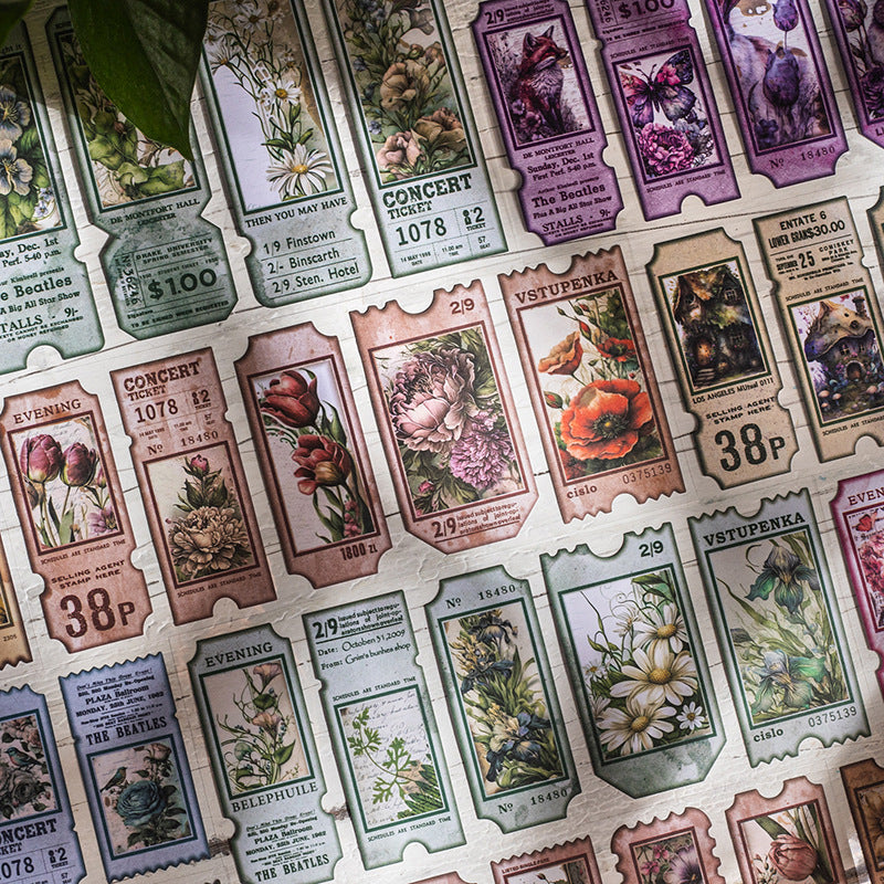 "Garden Fragments" Series Vintage Flower and Plant Stickers – mooboom