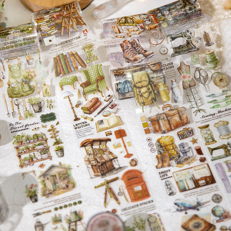 Spring Flowers Journal Scrapbook Pre-cut PET Tape – mooboom