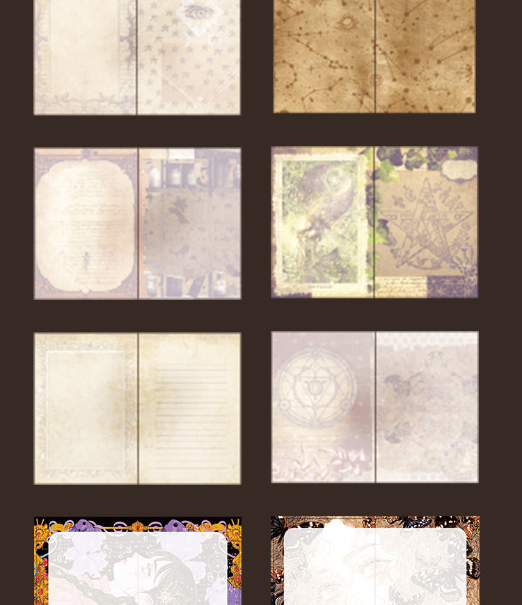 Vintage Gothic Style Coloring Page Illustration Journal – mooboom