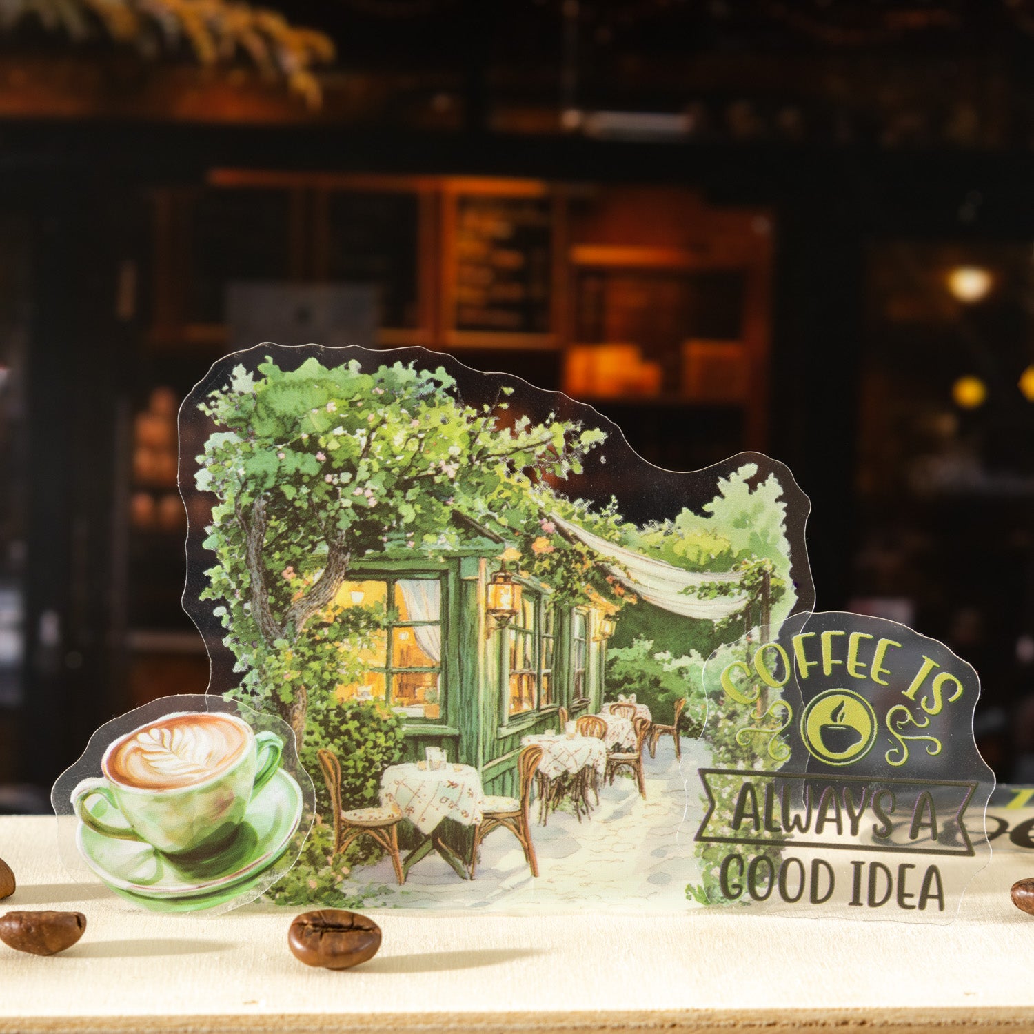 Encounter Cafe PET Sticker – mooboom
