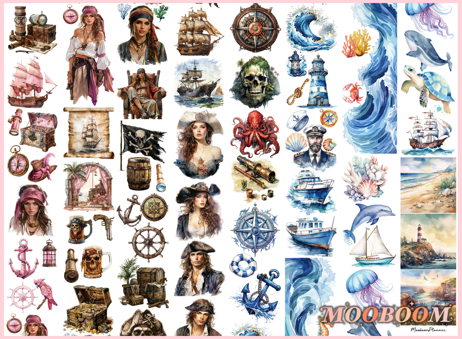 Mountain Scenery Large Background Scrapbooking and Journal PET Tape ...