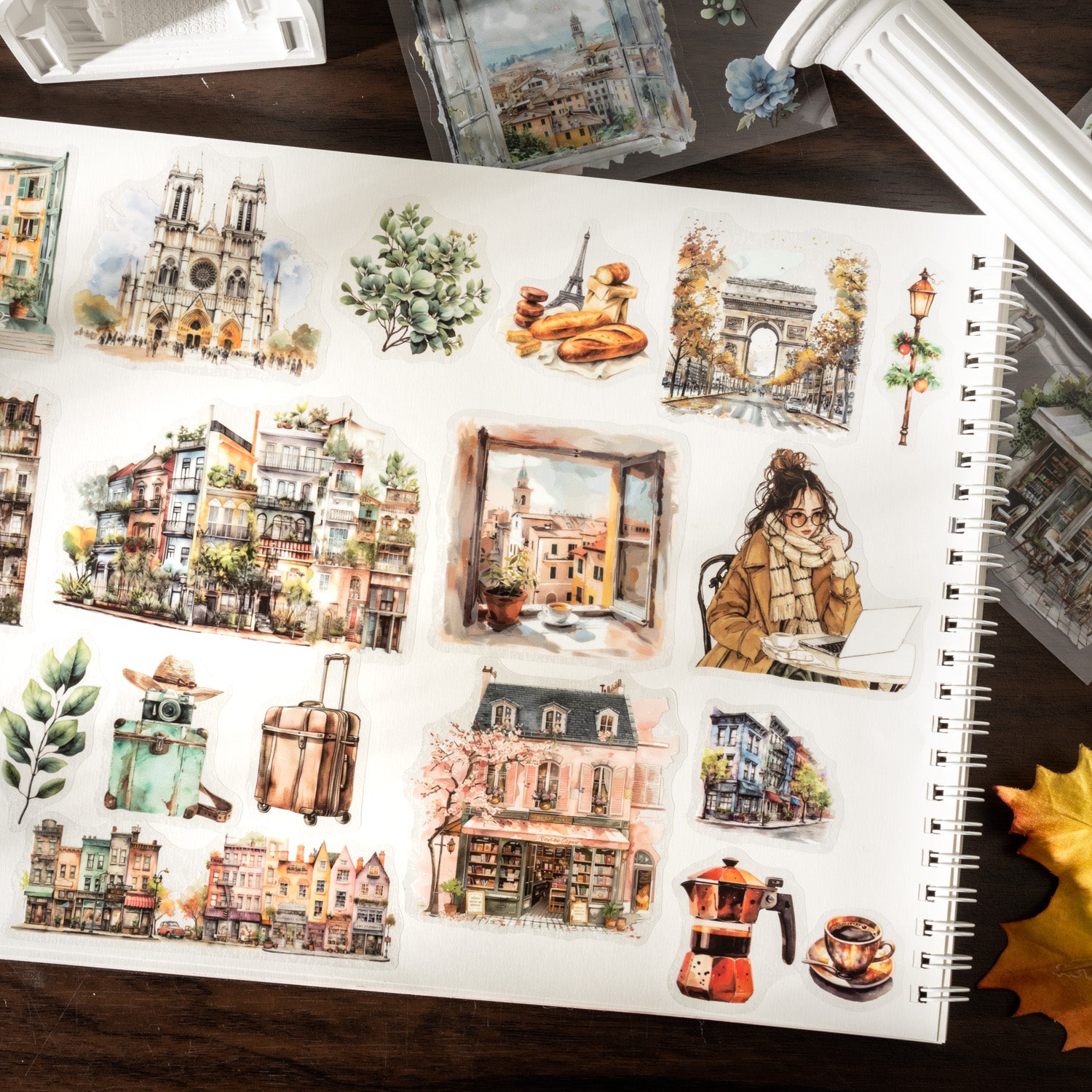 Go to Paris Pre-cut Sticker Book | MOOBOOM – mooboom