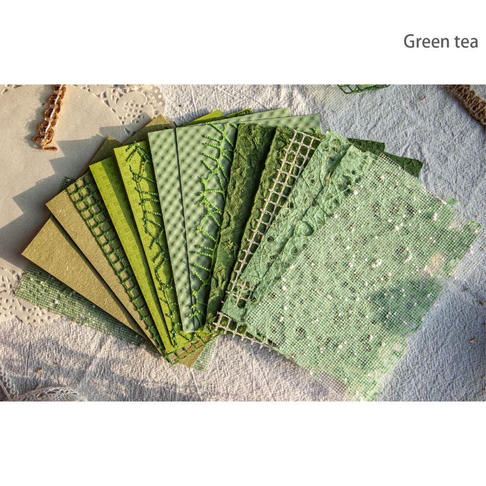 6 Colors of Paper With Different Materials Scrapbook Paper Packs – mooboom