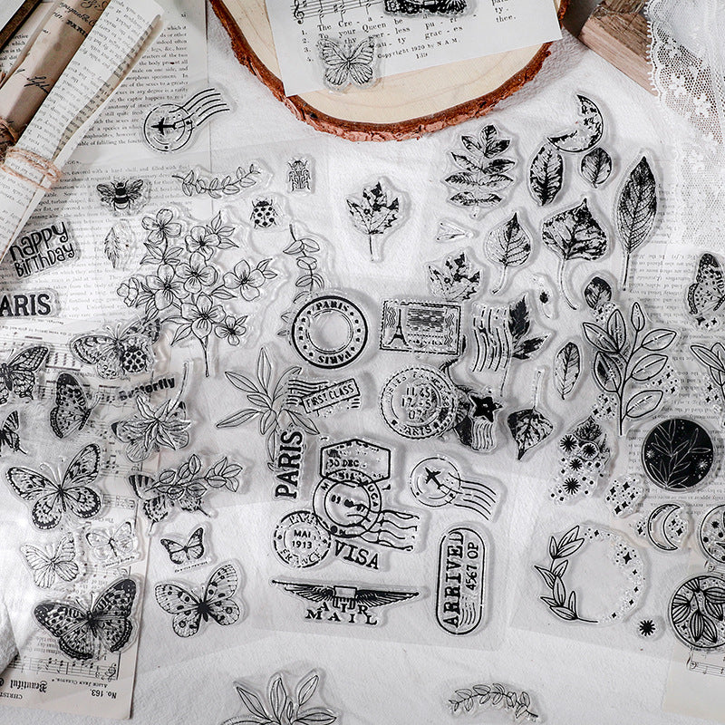 Vintage Series Transparent Silicone Stamp | Journal Stamps | MOOBOOM ...