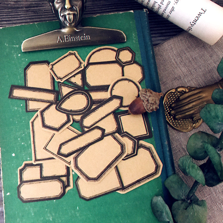 ZX Vintage Black Frame Stickers 27PCS – mooboom